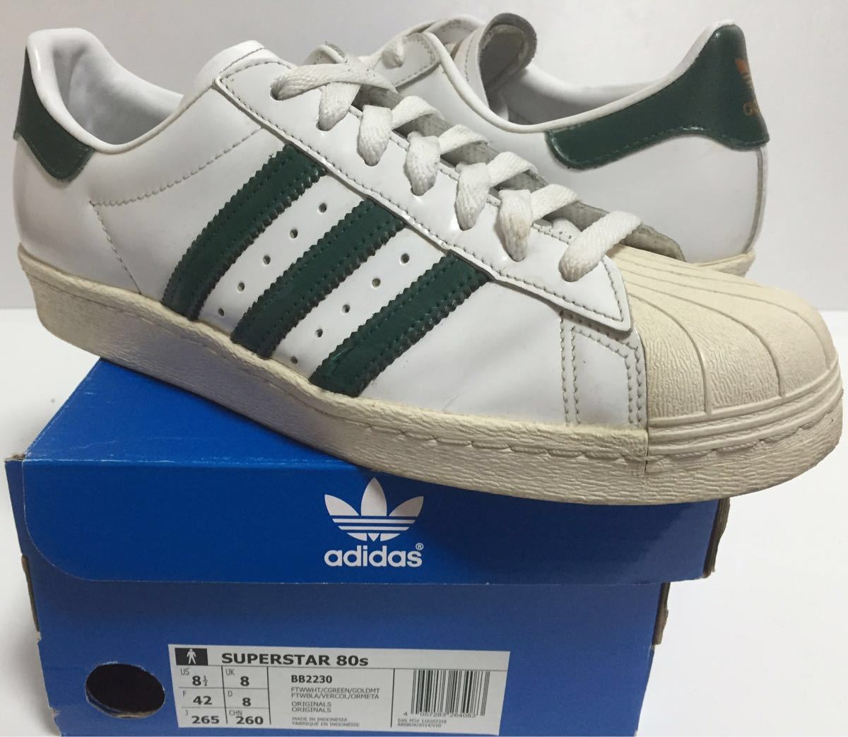 定番 adidas superstar 80s アディダス スーパースター 白緑 us8.5 JP 26.5(26.5cm)｜売買されたオークション情報、yahooの商品情報をアーカイブ公開 ...