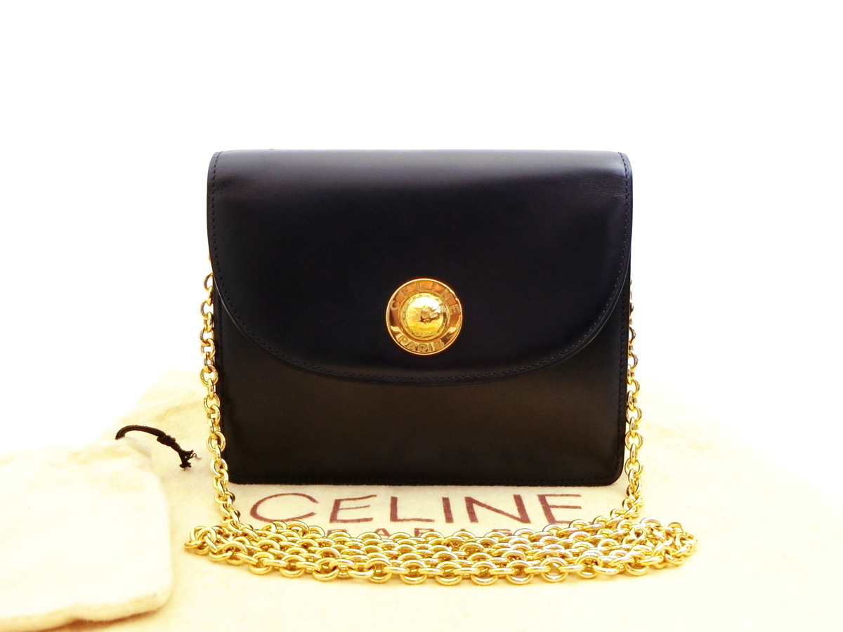 N14239 CELINE セリーヌ スターボール カーフレザー 2WAY クラッチ チェーン ショルダー バッグ 超(ショルダーバッグ)｜売買されたオークション情報、yahooの商品情報を ...