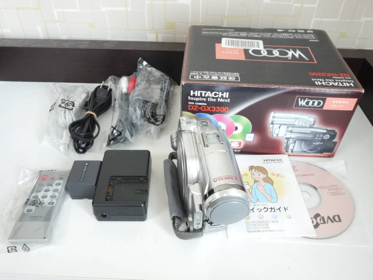 HITACHI Wooo DVDカム ビデオカメラ DZ-GX3300 Q83(日立)｜売買されたオークション情報、yahooの商品情報を ...