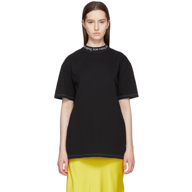 彡アクネ ロゴ モックネック オーバーサイズTシャツ Acne Studios Gojina Dyed 半袖 レディース S(女性用)｜売買さ ...