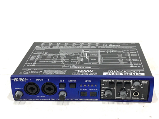 Roland ローランド EDIROL UA-101 USB Audio Interface オーディオインターフェース 通電確認済み 現状品 ...