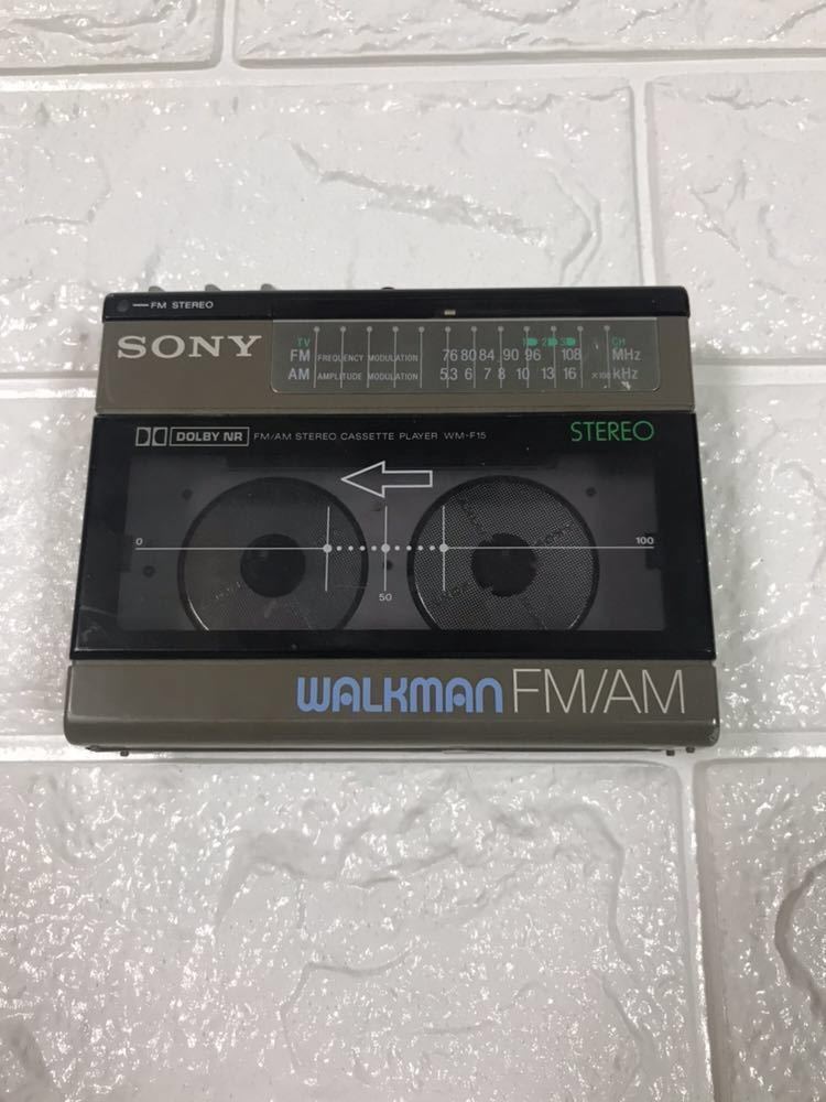 SONY WM-F15 CASSETTE PLAYER FM/AM STEREO WALKMAN カセット ウォークマン ソニー プレーヤー ...