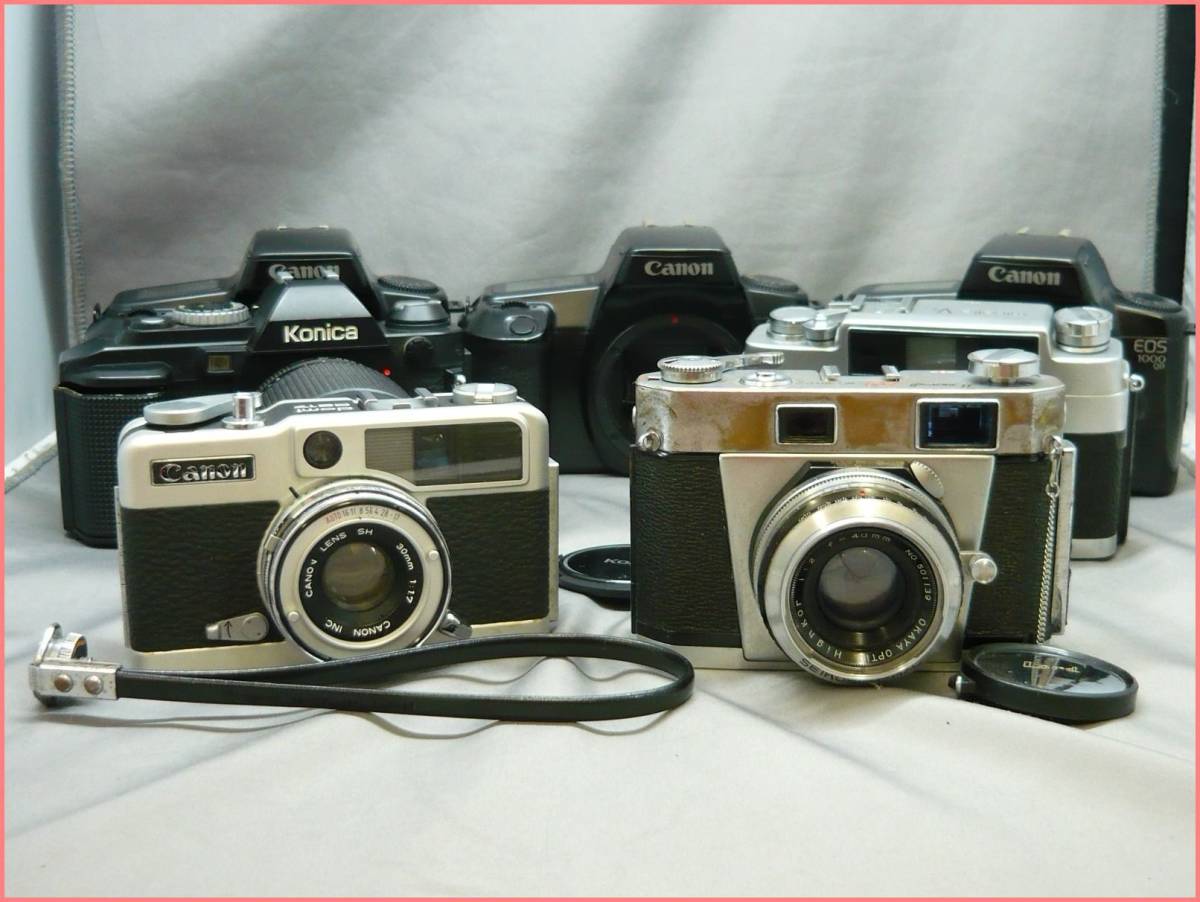 ジャンク Lord-50/CANON demi EE17 他 フィルムカメラ 7点セット ロード/キャノンデミ/ミノルタ/コニカ(その他 ...