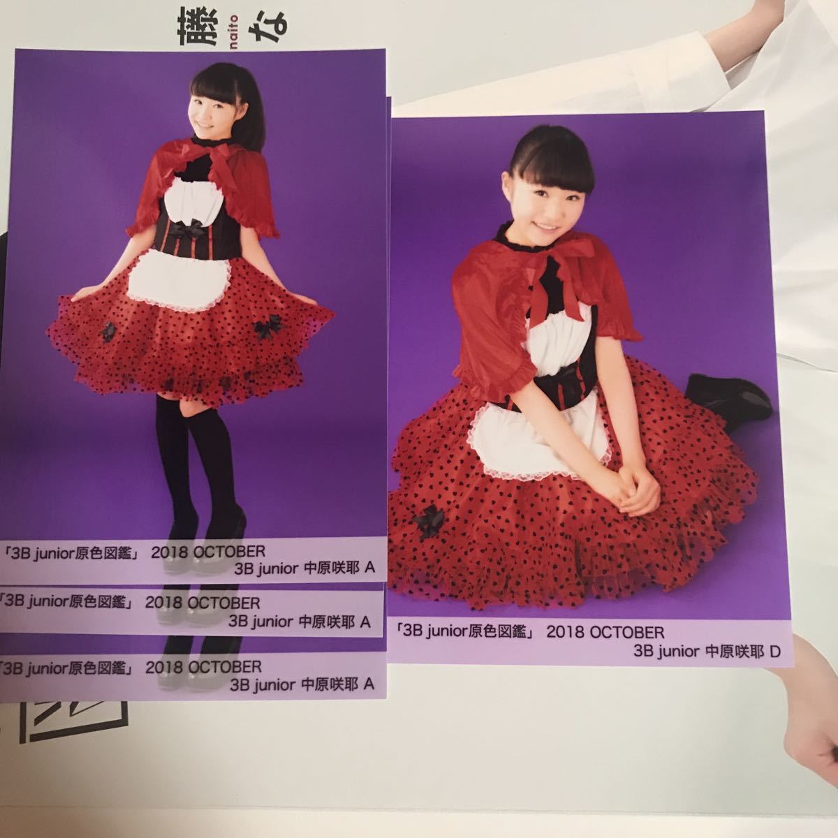 3B junior 原色図鑑 生写真 2018 OCTOBER 10月 中原咲耶 4枚 だぶり有り(さ行)｜売買されたオークション情報、yahooの商品情報をアーカイブ公開 - オークファン ...