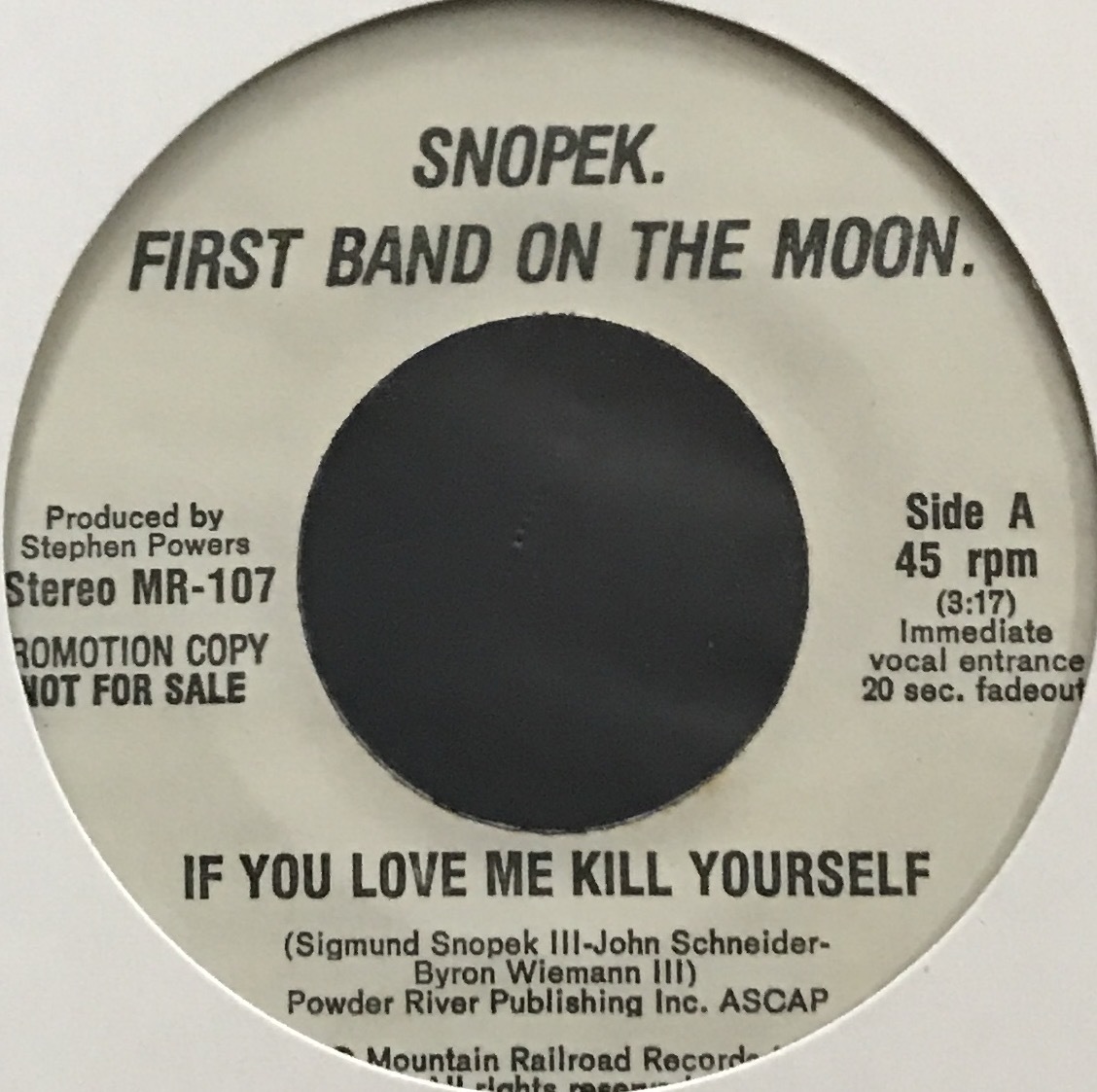 EP Snopek - First Band On The Moon New Wave/Art Rock Mountain Railroad ...