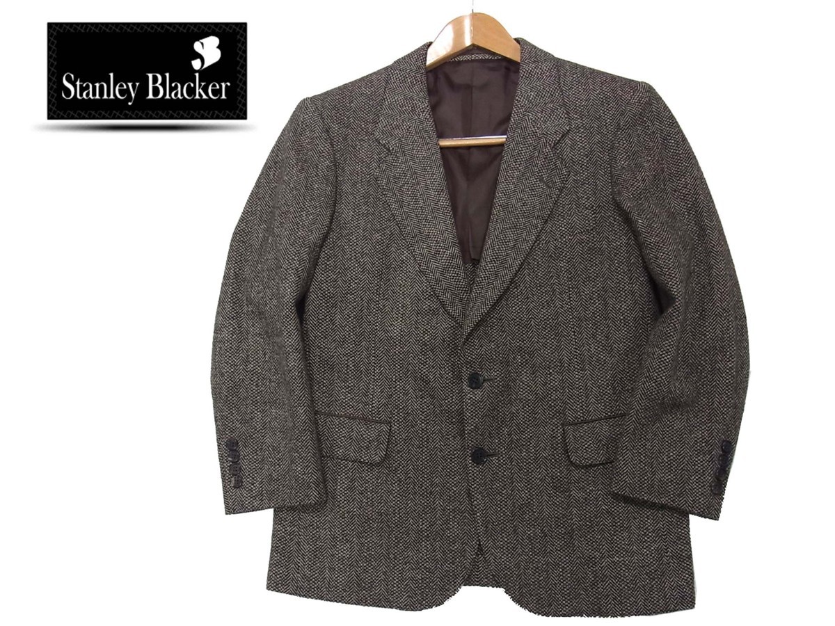 スタンリーブラッカー ヘリンボーン柄 シングルテーラードジャケット ビジネス Stanley Blacker メンズ 100円スタート(Mサイズ)｜売買されたオークション情報、yahooの商品 ...