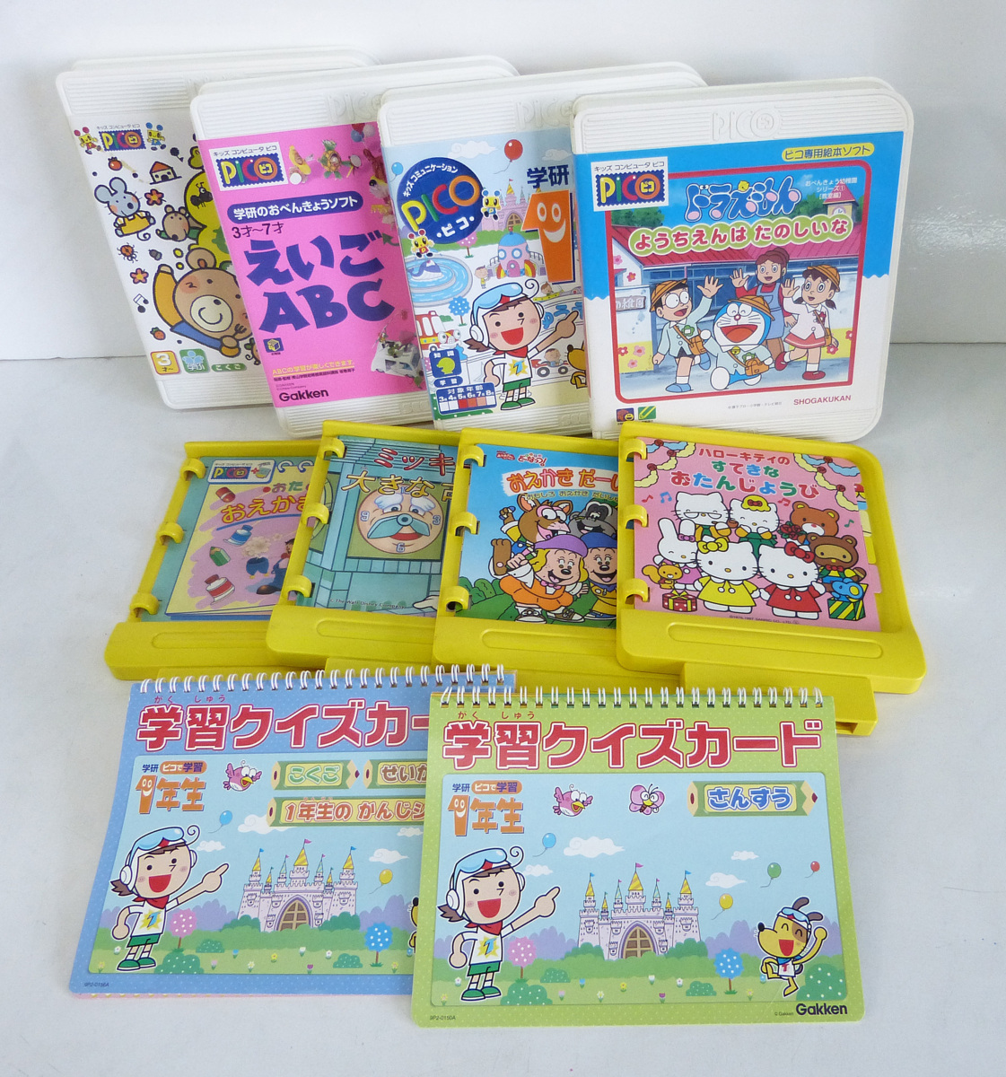 訳あり品 レトロ PICO ピコ ソフト はじめてのもじ ことば/えいごABC/キティー/ドラえもん など 8本セット(キッズコンピュータ)｜売買されたオークション情報、yahooの商品情報を ...