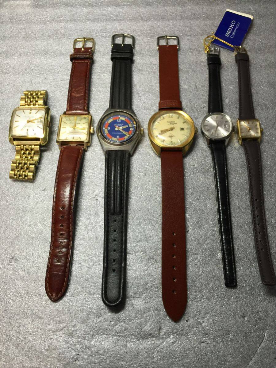ジャンク 時計品 Citizen Seiko Altimatic Silvana Seiko Chorus Seiko Universe アンティーク 手巻き 男と女 6点セット(アナログ ...