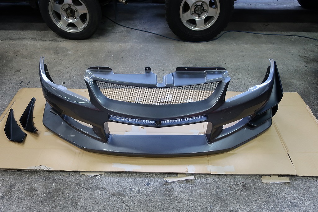 Mitsubishi Lancer CT9A ランエボ エアロ フロントバンパー VOLTEX ボルテックス カナード付 ジャンク(フロント ...