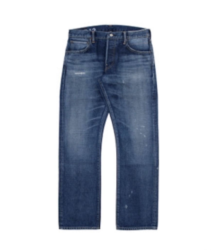 visvim W36 x L30 SOCIAL SCULPTURE 01 SLIM DMGD 12 ICT JOURNEYMAN KERCHIEF 101 KOFU INDIGO SOCIAL ...
