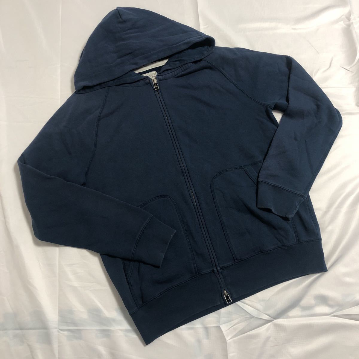 ooo Beams Co basic & exciting ビームスメンズ パーカー フルジップ ブルー 長袖 フーディ M 上着 アウター ...