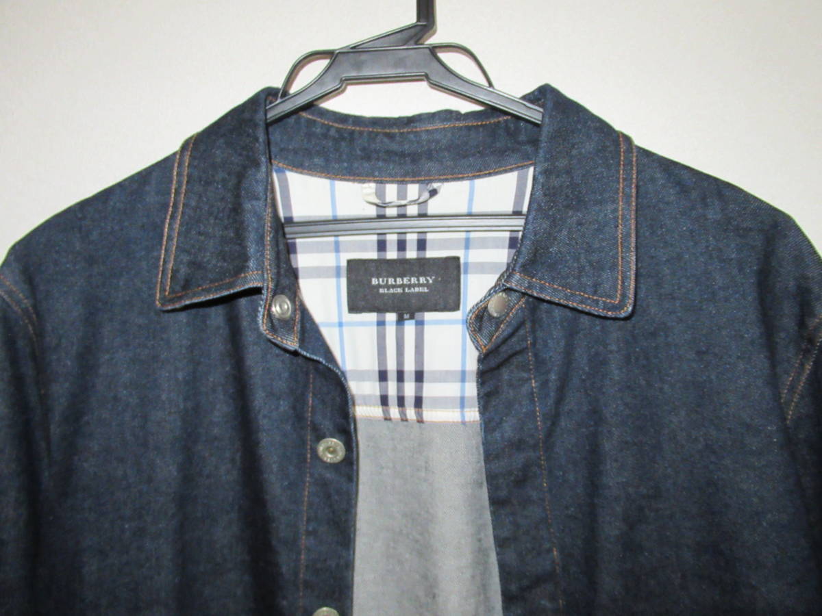 バーバリーブラックレーベル デニム ジャケット 比翼 サイズM BURBERRY BLACK LABEL(ジャケット、上着)｜売買されたオークション情報、yahooの商品情報をアーカイブ公開 ...