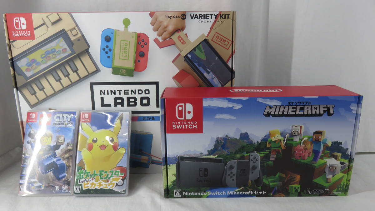 C249C 56 1円スタート NintendoSwitch MinecraftセットNintendoLABO ソフト二本付き(ニンテンドースイッチ本体)｜売買されたオークション情報 ...