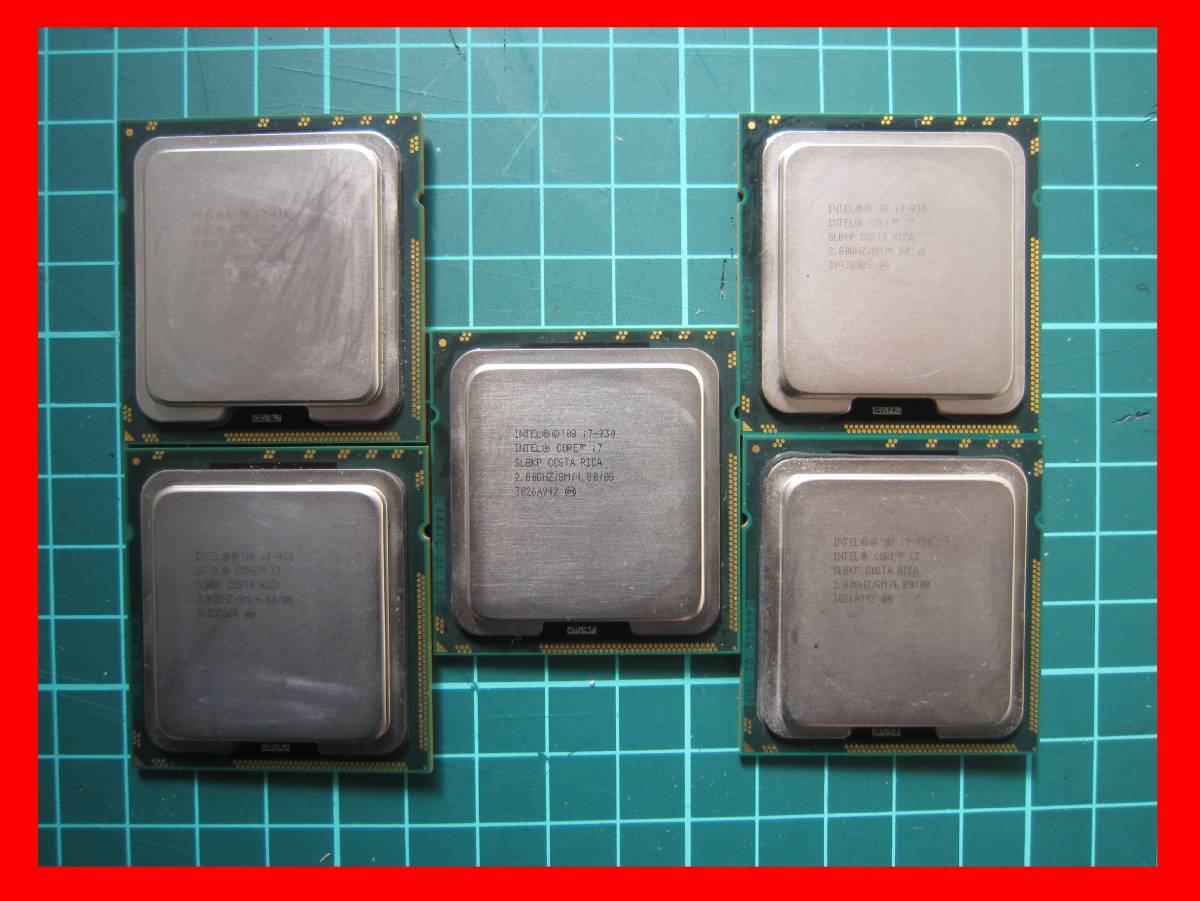 大量 Intel Core i7-930 8M Cache 2.80 3.06 Ghz×5個セット(Core i7)｜売買されたオークション ...