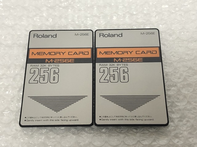 426 Roland/ローランド MEMORY CARD/メモリーカード M-256E 2枚セット 未確認(ローランド)｜売買された ...