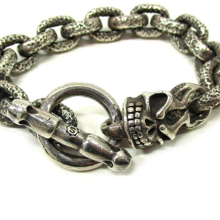 STARLINGEAR スターリンギア テクスチャーリンク ブレスレット シルバー ホットヘッド スカル(シルバー)｜売買されたオークション ...