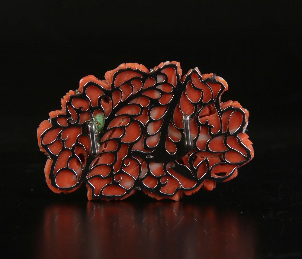 天然本珊瑚 特大極上花彫り 帯留 重さ59g(帯留め)｜売買されたオークション情報、yahooの商品情報をアーカイブ公開 - オークファン（aucfan.com）