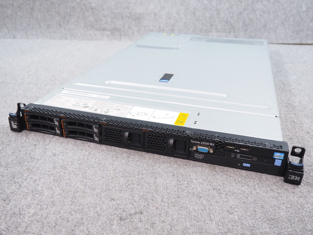 4 IBM System x3550 M4 7914-PAD 6C Xeon E5-2620 2.00GHz×2/32G/146GB×4 ...
