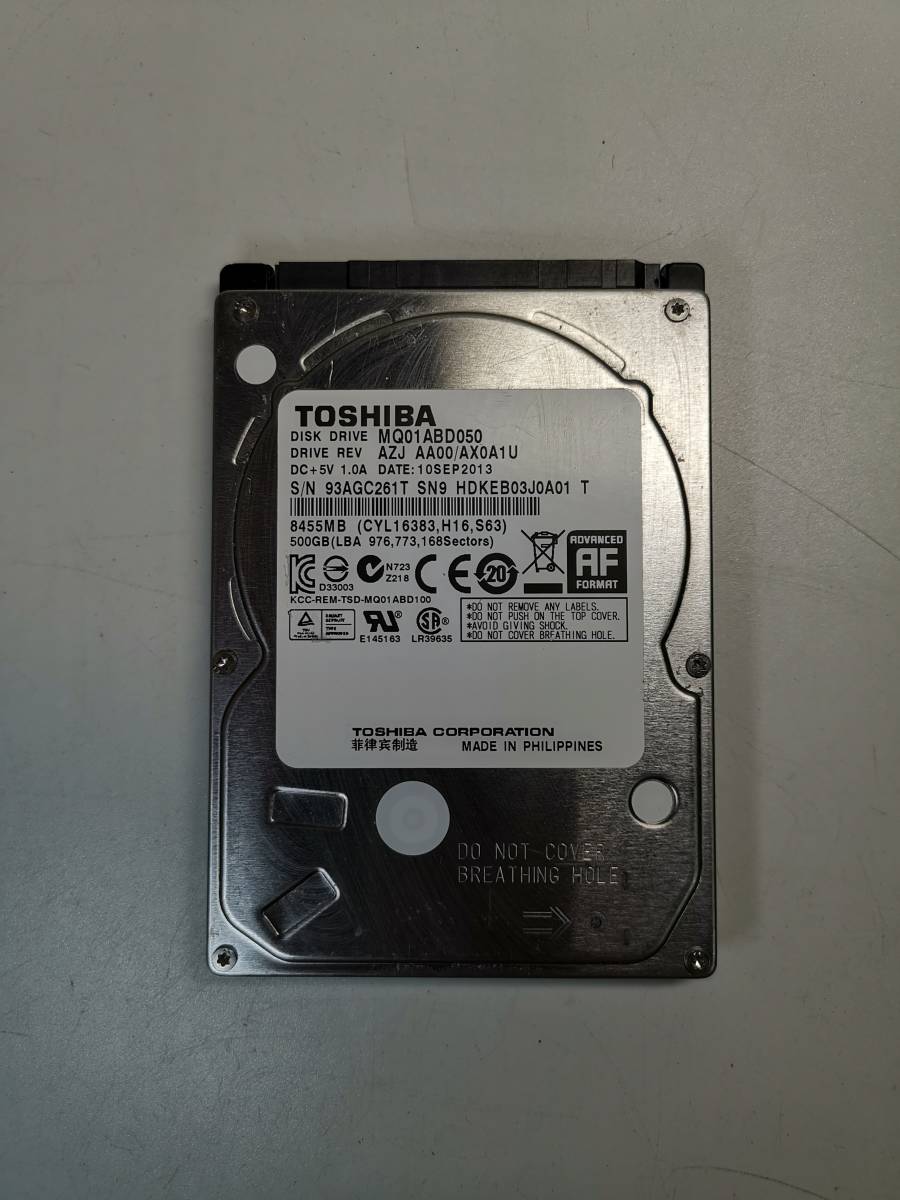 東芝製2.5型500GB HDD MQ01ABD050 5b01(500GB～)｜売買されたオークション情報、yahooの商品情報をアーカイブ ...