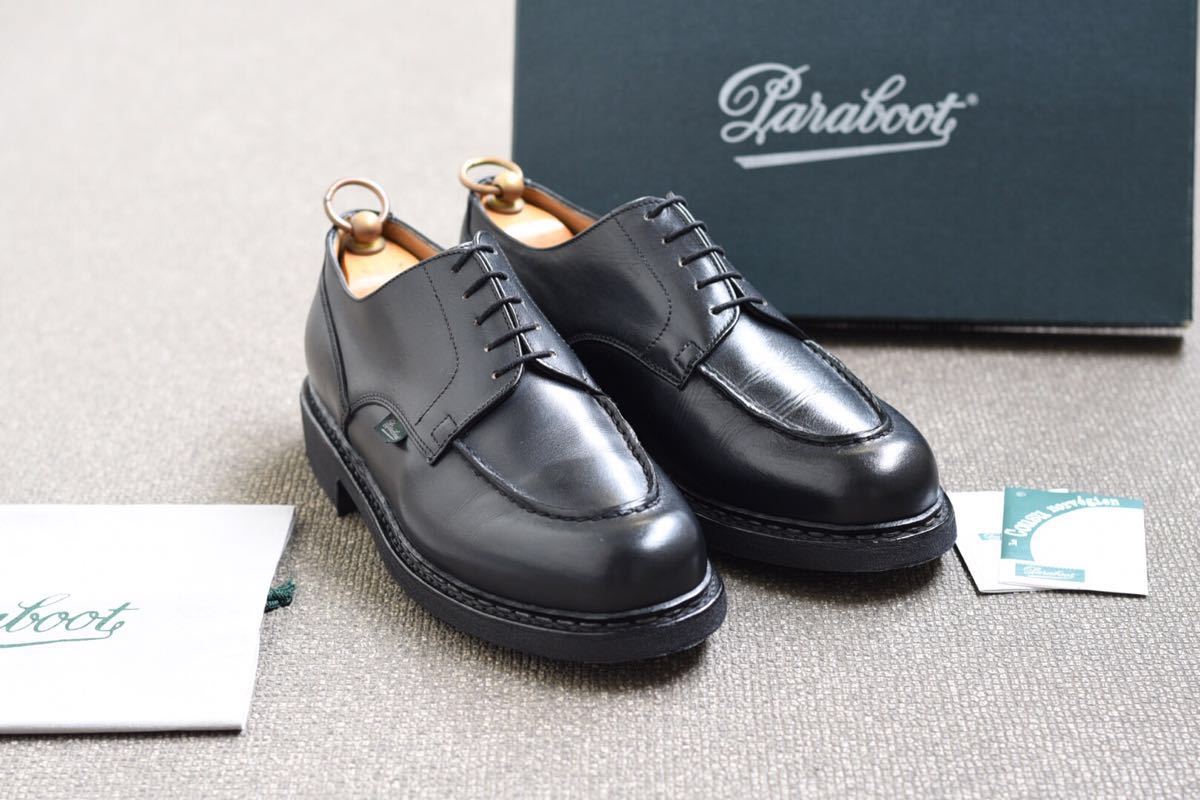 着用2回のみ パラブーツ Paraboot シャンボード CHAMBORD 9F ブラック 付属品完備(パラブーツ)｜売買されたオークション情報、yahooの商品情報をアーカイブ公開 ...