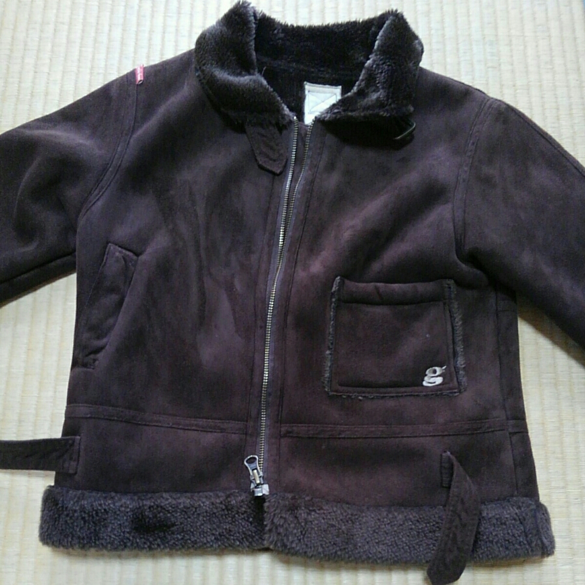 KUCHI-KOO B3ジャンパー合成皮革 120size/ブラウ 60size(120（115～124cm）)｜売買されたオークション情報 ...