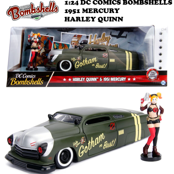 1:24 DC COMICS BOMBSHELLS 1951 MECURY & HARLEY QUINN ミニカー(乗用車)｜売買された ...