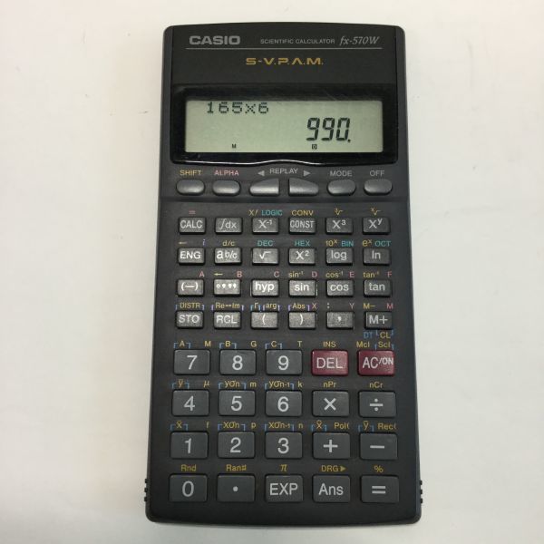 CASIO スタンダード 関数電卓 fx-570W 2 / 取扱説明書付(カシオ)｜売買されたオークション情報、yahooの商品情報を ...