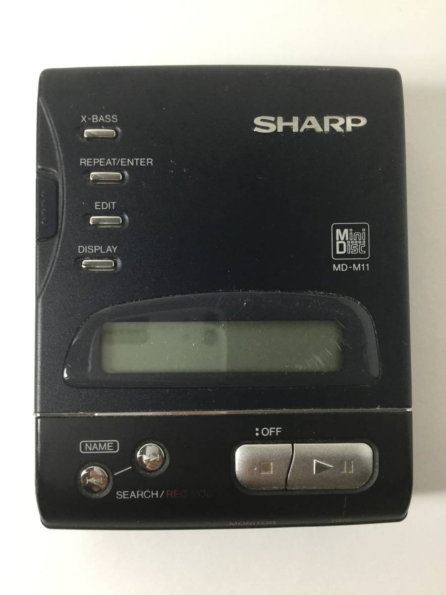 P185 SHARP シャープ MDポータブルレコーダー MD-M11-B(録音、再生)｜売買されたオークション情報、yahooの商品情報をアーカイブ公開 - オークファン（aucfan.com）
