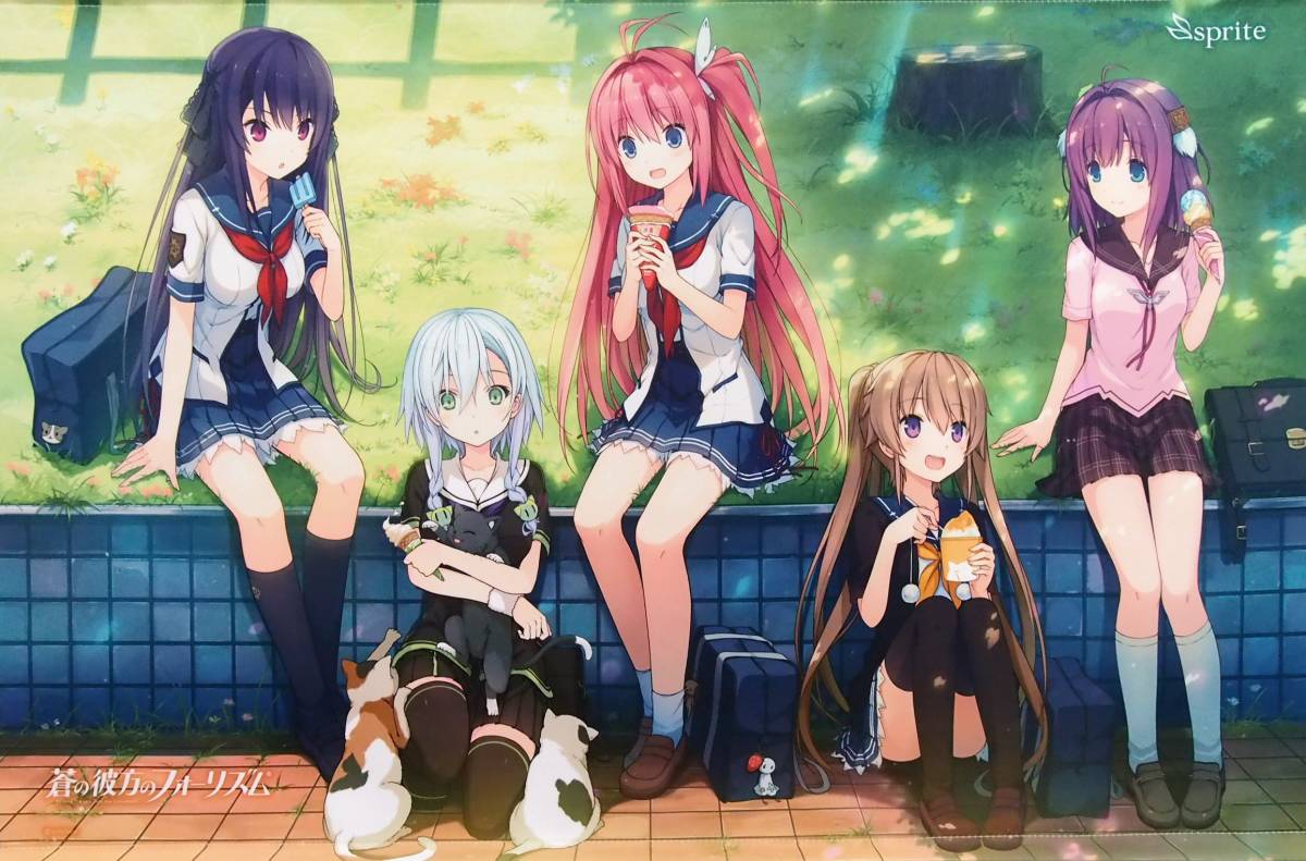 蒼の彼方のフォーリズム/B2タペストリー/集合/5人/アイス/C91/あおかな2周年記念/sprite/コミケ91/2016冬/コミックマーケット91/y1118(タペストリー)｜売買された ...