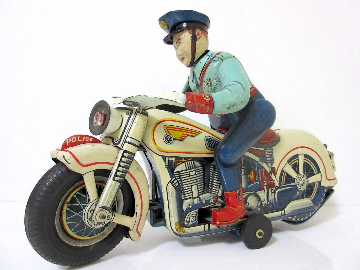 1950s マスダヤ ハイウェイ パトロール ポリスオートバイ ブリキ(自動車)｜売買されたオークション情報、yahooの商品情報をアーカイブ公開 - オークファン（aucfan.com）