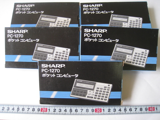7-11 〇12 電気店在庫品 SHARP ポケットコンピュータ PC-1270 5点まとめて 長期保管 ポケコン(ポケットコンピュータ ...
