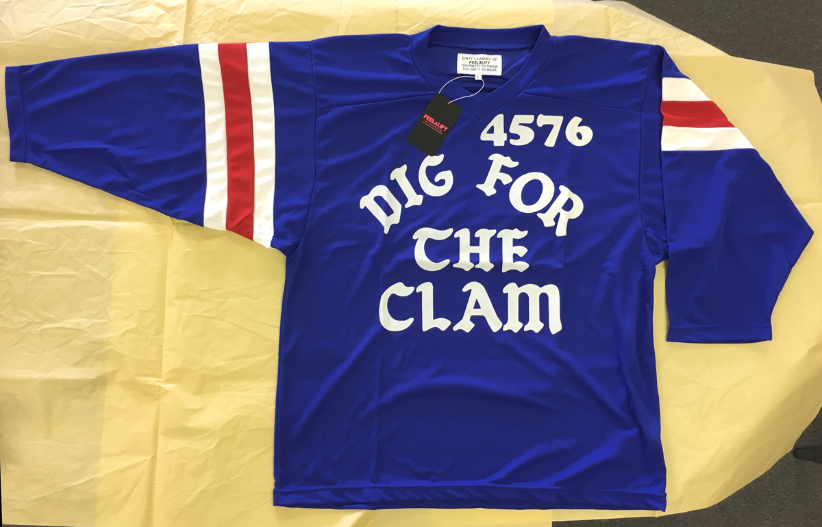 PEEL&LIFT DIG hockey jersey L ホッケージャージ ブルー Tシャツ /検 マルコムマクラーレン affa seditionaries UNDERCOVER ...