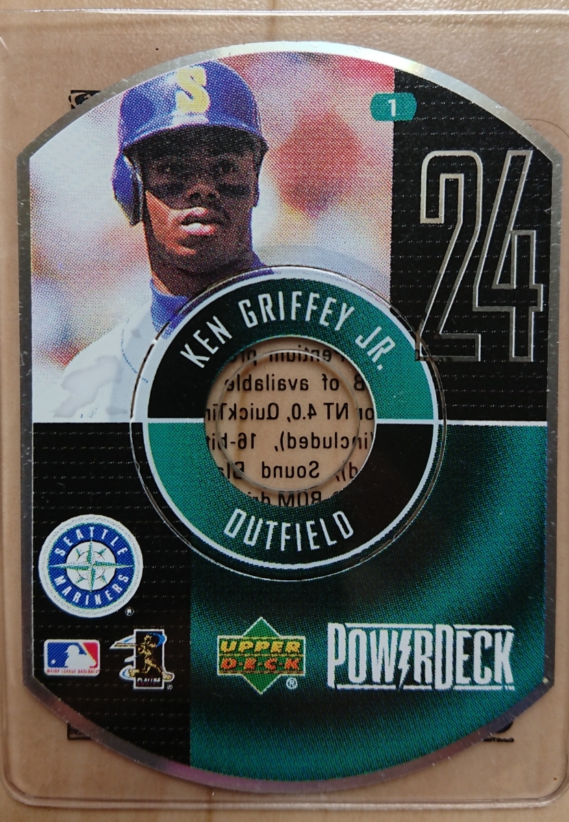 特殊カード CD-ROM KEN GRIFFEY JR. UPPER DECK 1999 POWERDECK #1 MLB SEATTLE MARINERS ケン グリフィー ジュニア ...