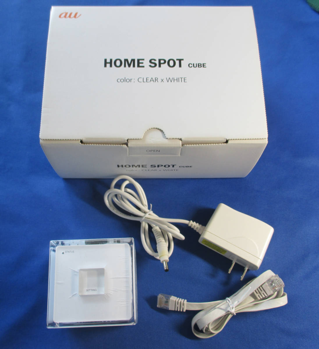 au HOME SPOT CUBE 無線LAN Wi-Fiルーター PXH11RWA(無線LAN)｜売買されたオークション情報、yahooの ...