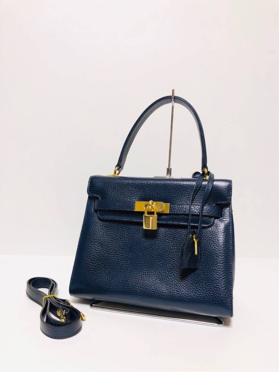 Oliveri italy オリヴェリ 2way ケリー型 レザー ハンドバッグ ショルダーバッグ(ハンドバッグ)｜売買されたオークション情報 ...