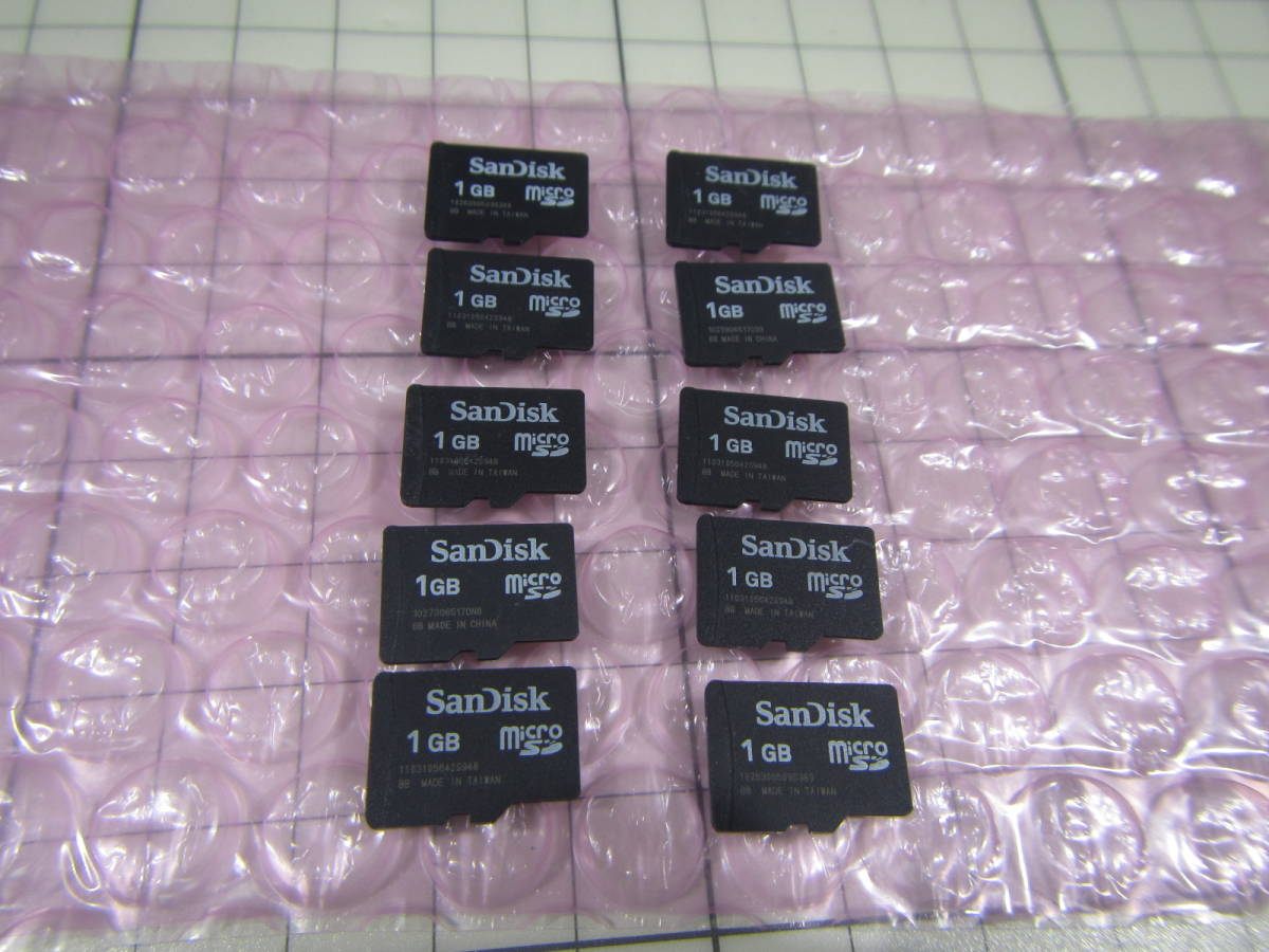 SanDisk サンディスク SU01G マイクロSDカード microSD 1G 10枚 管理：976(1GB)｜売買されたオークション情報、yahooの商品情報をアーカイブ公開 ...