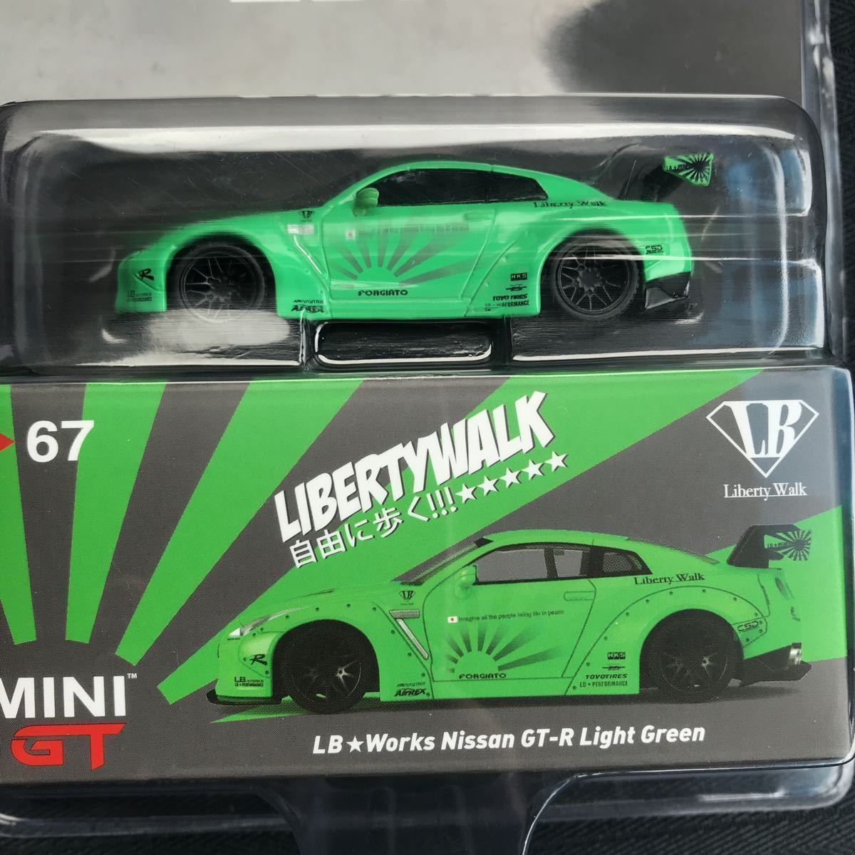 LBWK限定 TSM MINI GT 1/64 リバティーウォーク ニッサン GT-R R35 Type1 Rear wing Ver.1 ...