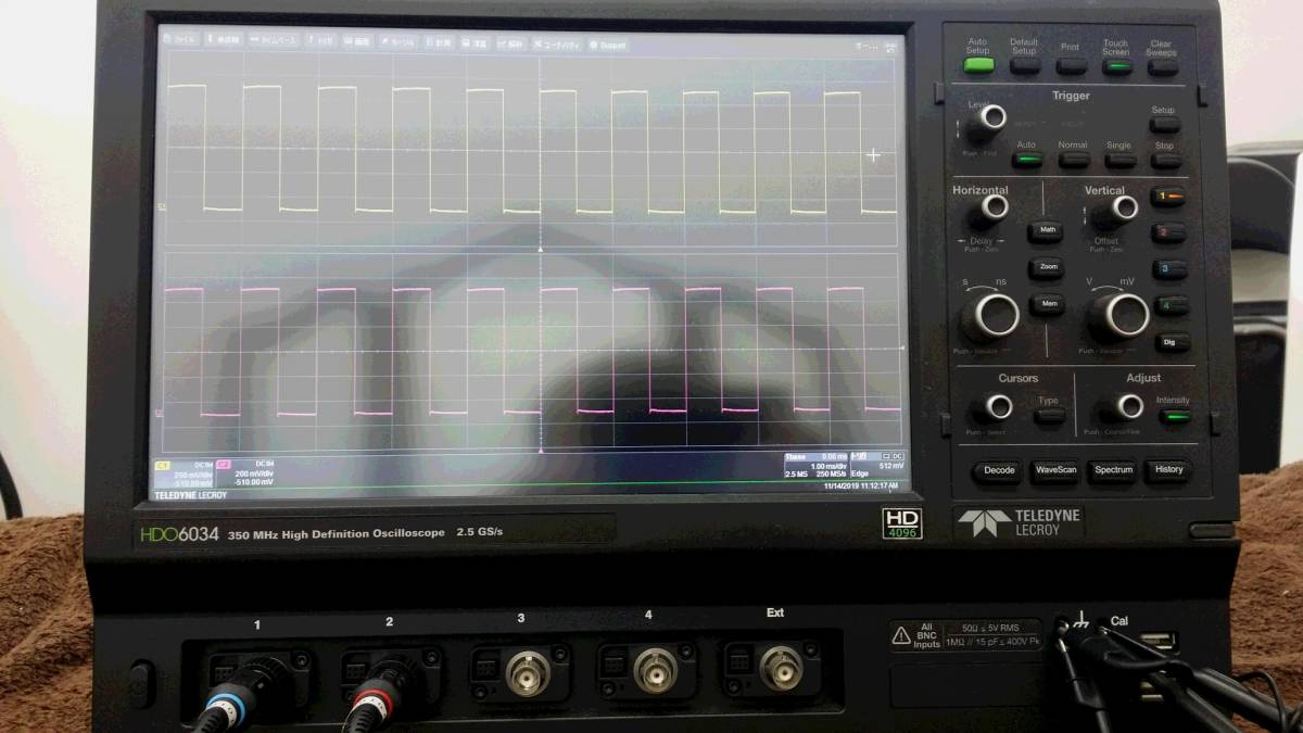 Teledyne LeCroy HDO6034 350MHz 2.5Gsa s 4チャンネル 12BITS デジタル オシロスコープ(その他 ...