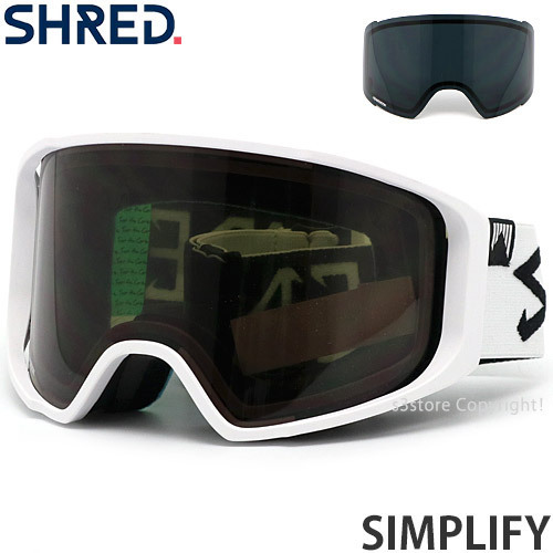 1円 19model SHRED SIMPLIFY WHITEOUT CBL GREEN 21% シュレッド ゴーグル スノーボード スキー ボーナスレンズ 同梱不可(その他)｜売買された ...