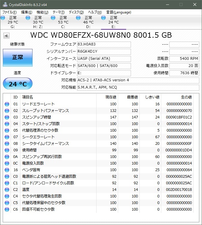 Western Digital WD Red WD80EFZX 3.5インチ 8TB ヘリウム充填モデル ③(2TB～)｜売買された ...