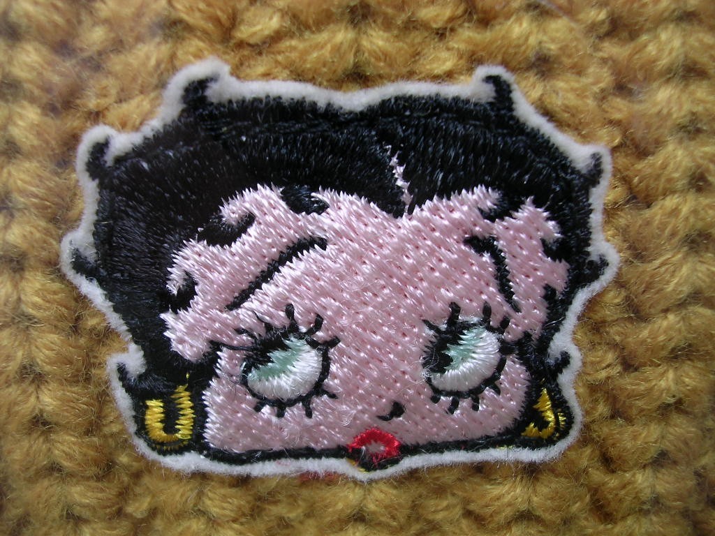 BETTYBOOP KNIT CAP WEGO ベティー ブープ ニットキャップ 帽子 ビーニー マスタード(ワッチキャップ、ニットキャップ ...