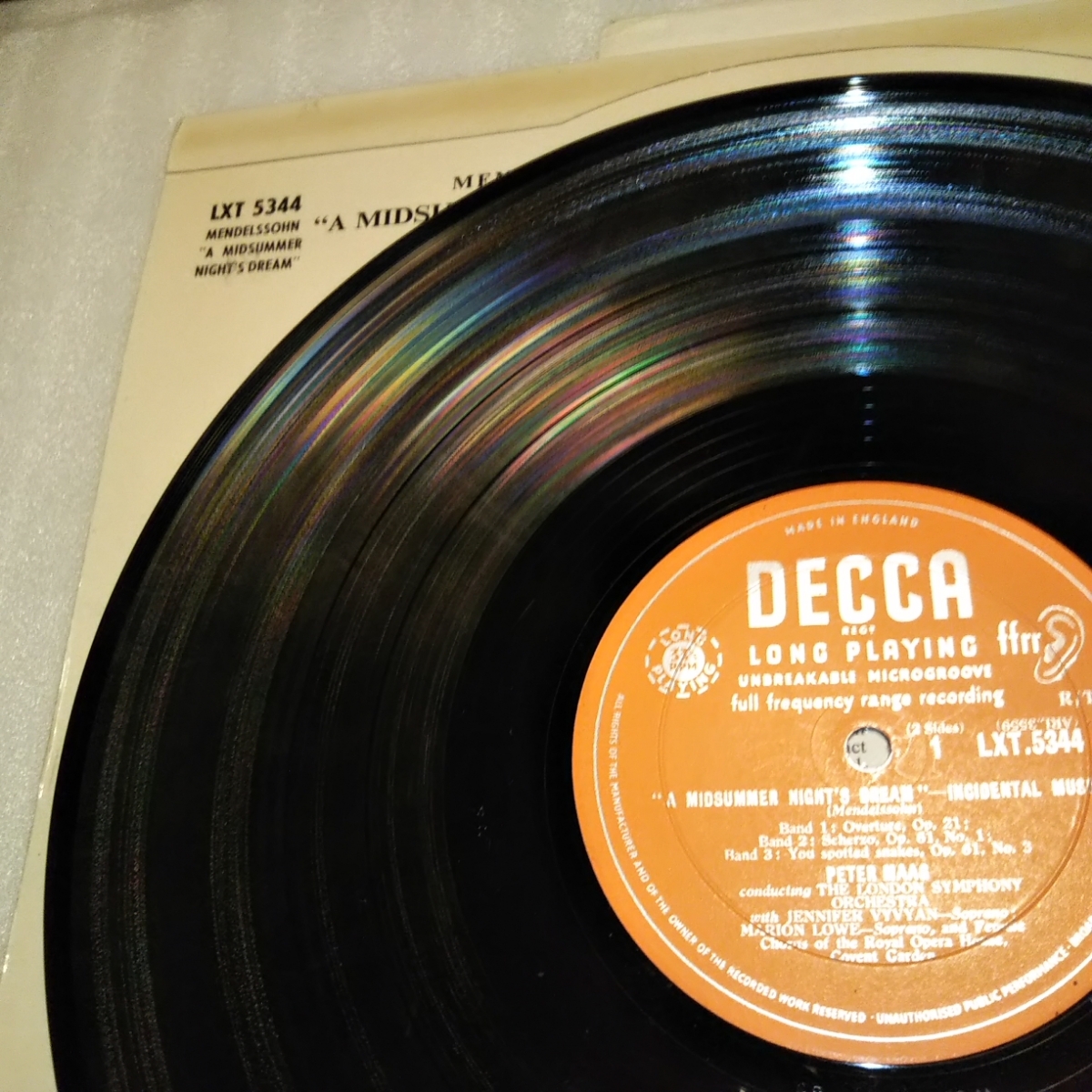 ペーター マーク PETER MAAG メンデルスゾーン MENDELSSOHN 真夏の夜の夢 UK盤LP 英DECCA LXT-5344 ...