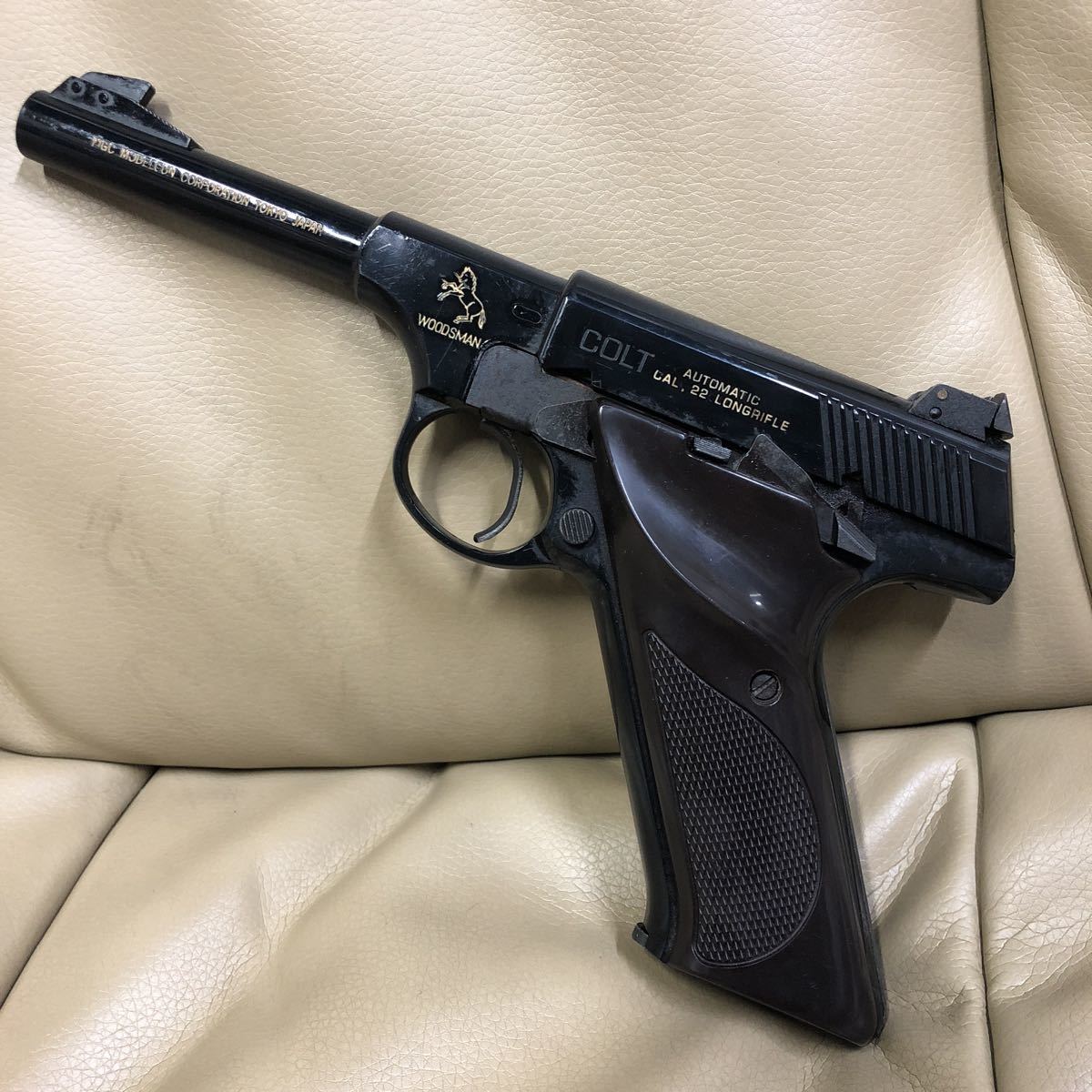 WOODSMAN COLT AUTOMATIC CAL.22 LONG RIFLE MGC モデルガン 78905 ジャンク(モデルガン)｜売買されたオークション情報、yahooの商品情報を ...