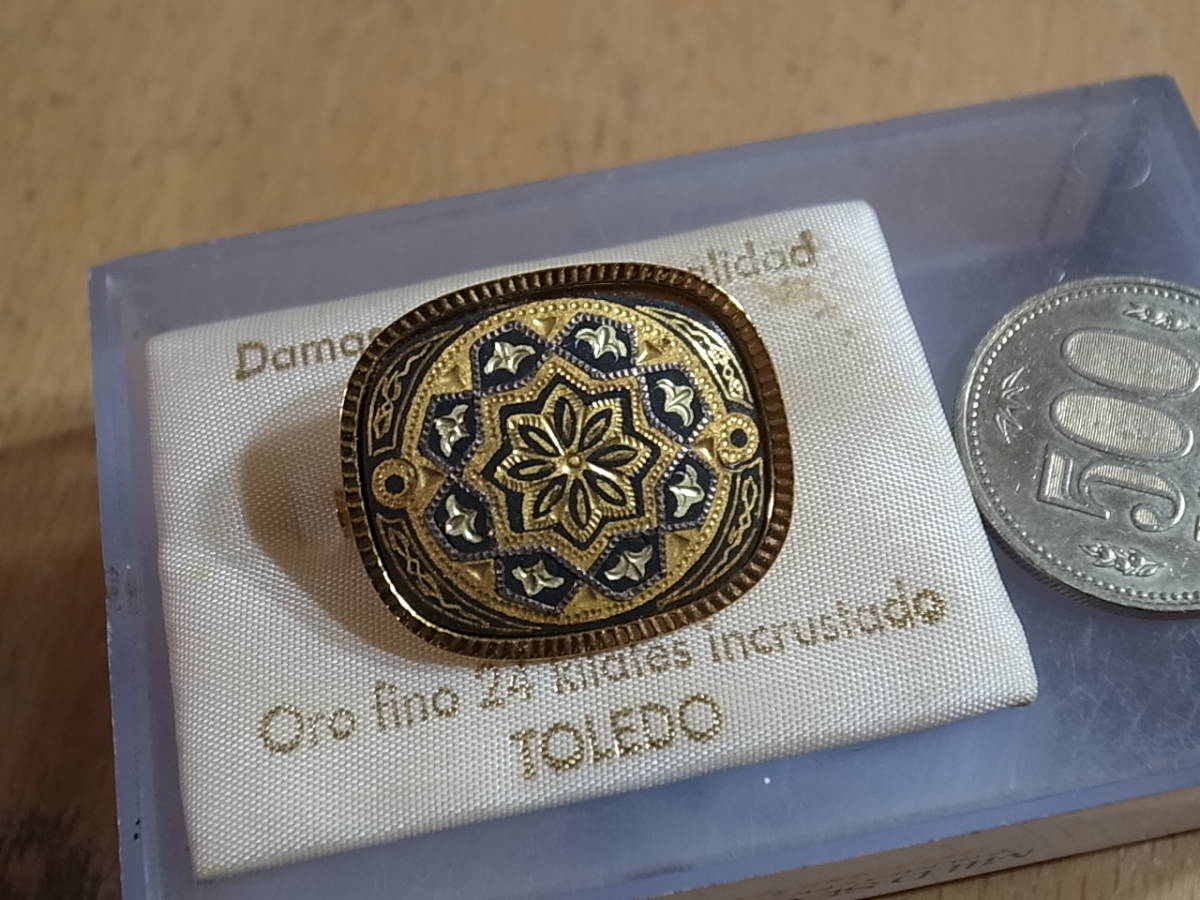 トレド象嵌細工 ブローチ Oro fino 24 kilates incrustado 1円(その他)｜売買されたオークション情報、yahoo ...