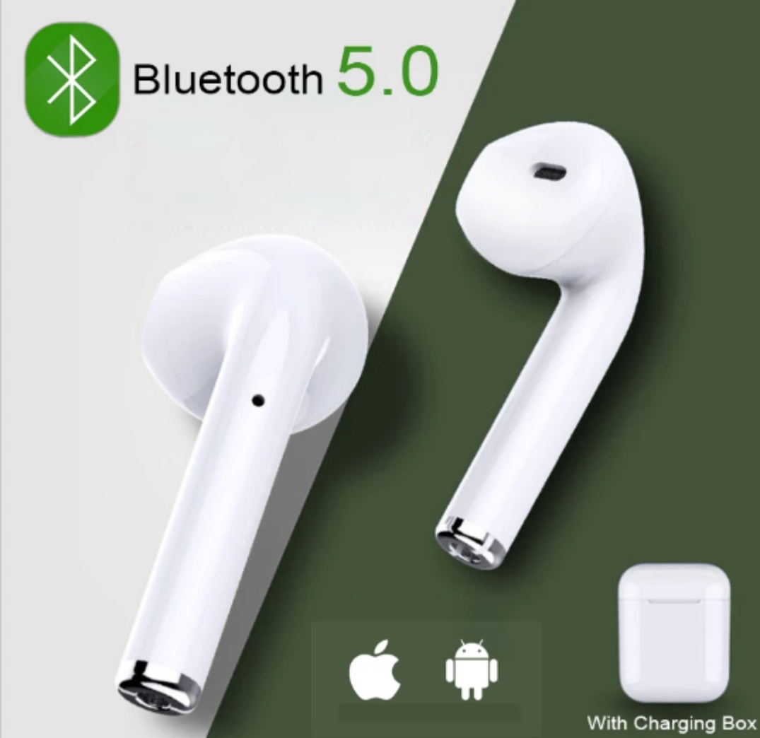 最新型 Bluetooth5.0 i7S-TWS バッテリー内蔵 イヤホン 充電ケース付 android Apple iPhne8 X ...