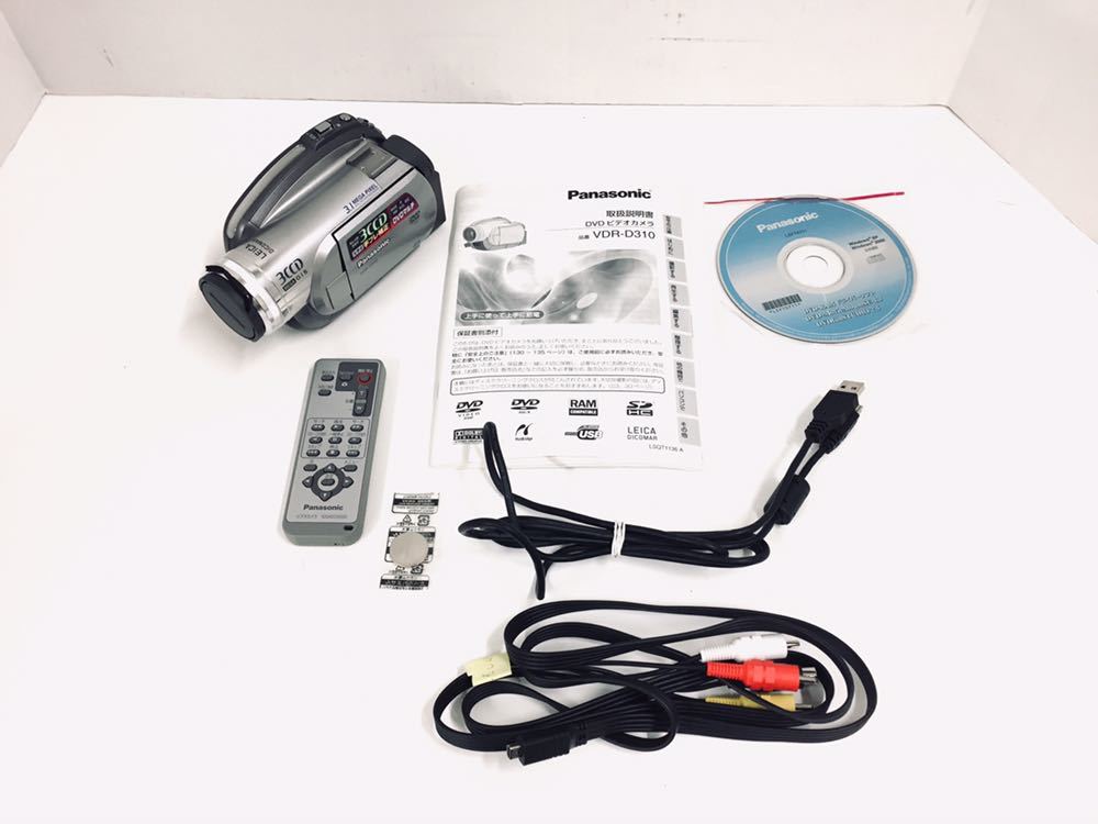 パナソニック Panasonic デジタルビデオカメラ D310 VDR-D310-S (DVD) 動作未確認 極上品｜カメラ、光学機器