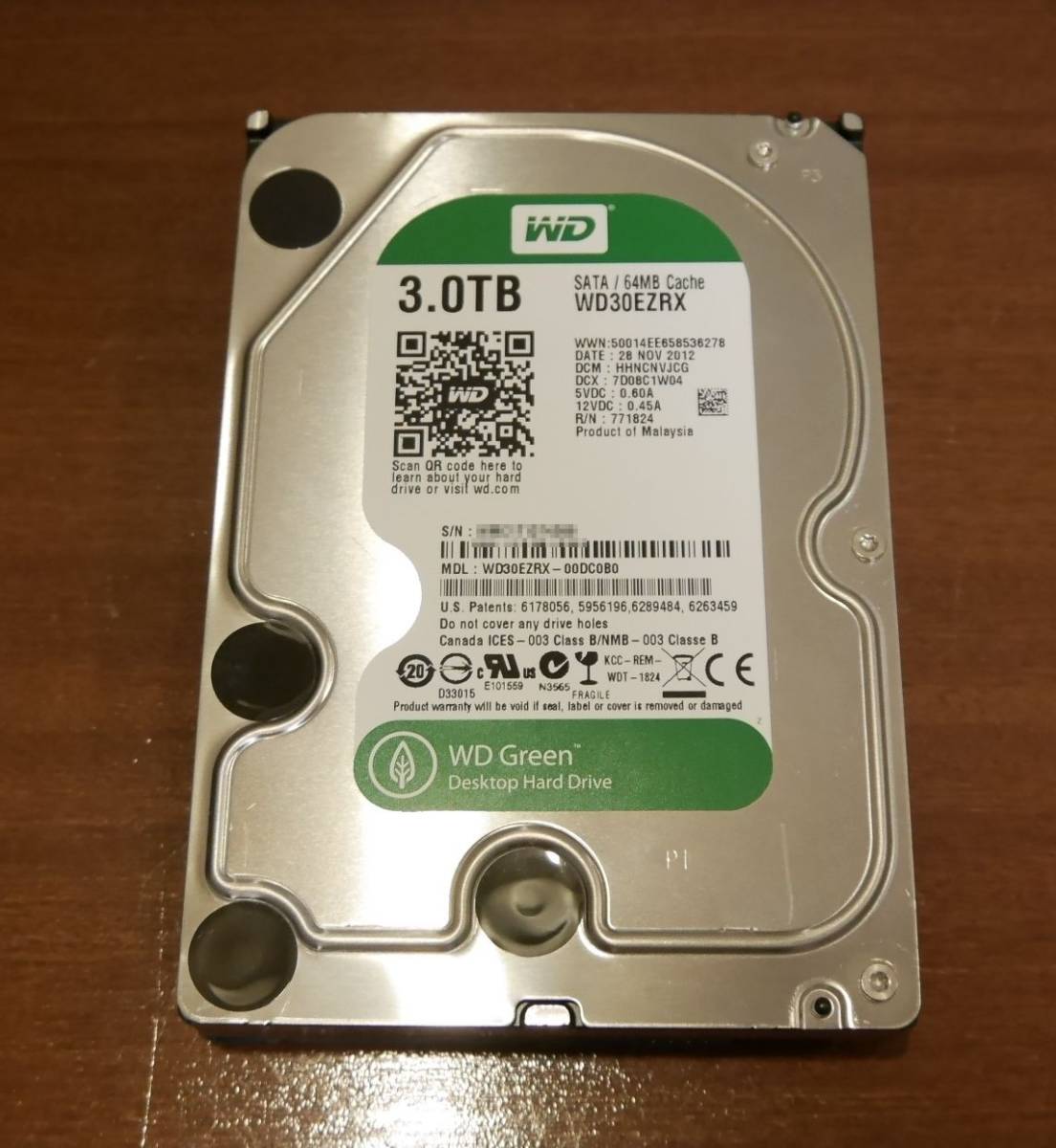 WESTERN DIGITAL ウエスタンデジタル WD30EZRX 3TB SATA600 その1(2TB～)｜売買されたオークション情報 ...