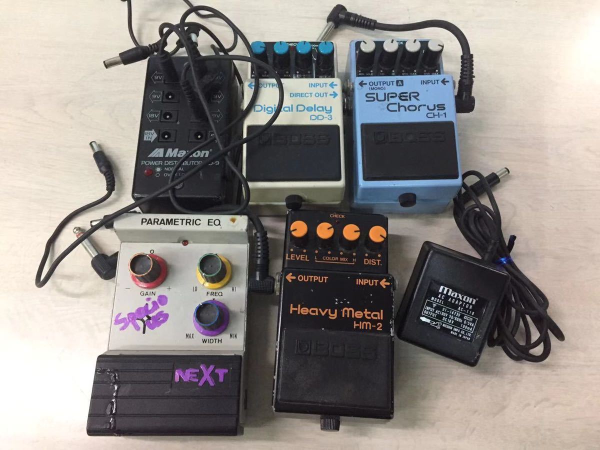 BOSS HM-2 DD-3 CH-1，NEXT PARAMETRIC EQ，Maxon PD-9，通電のみ確認 その他動作未確認 現状品 ジャンク 100s(その他)｜売買されたオークション ...