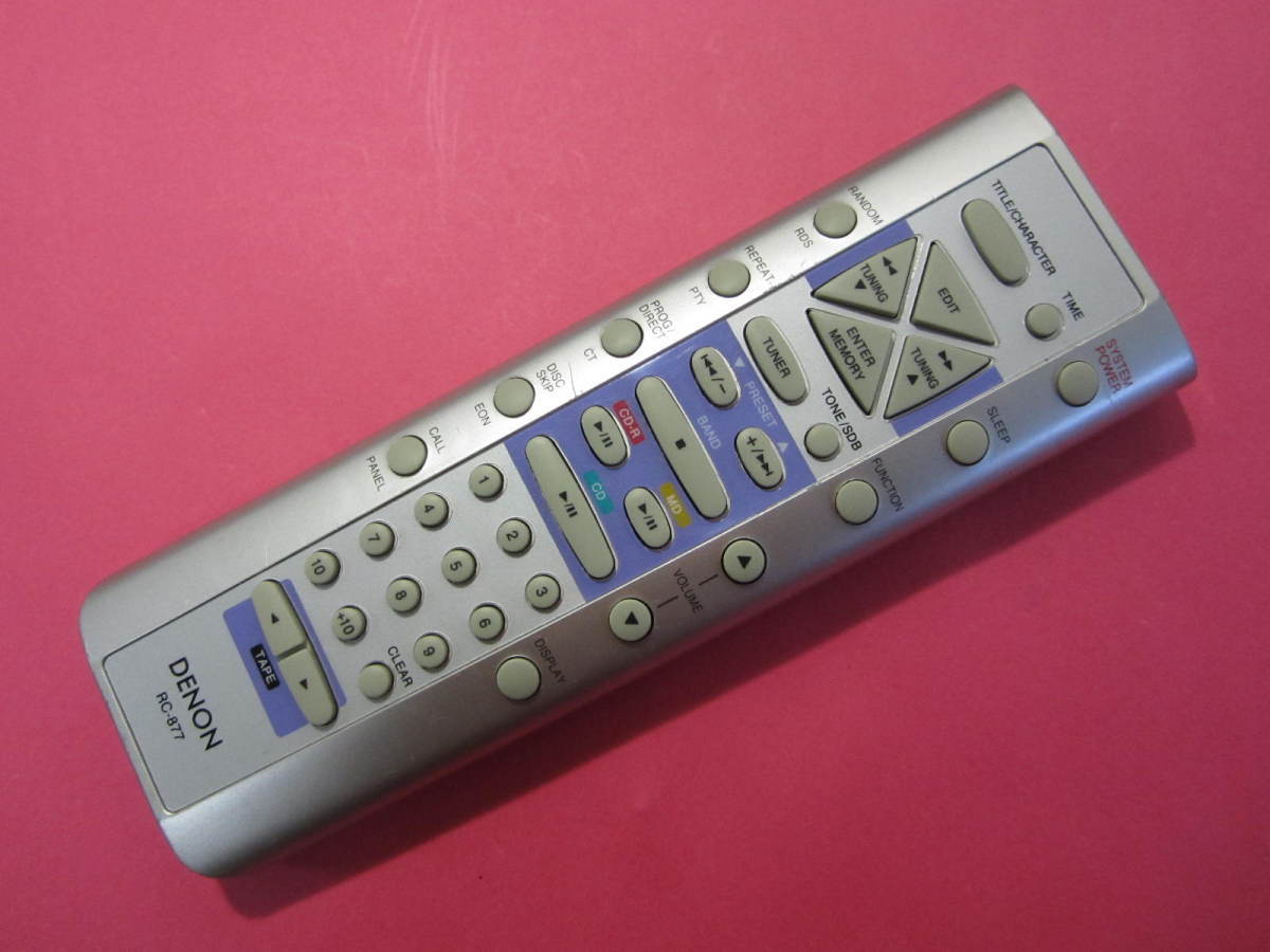 HRA-3 DENON UD-M30 UD-M31用 オーディオリモコン RC-877(リモコン)｜売買されたオークション情報、yahooの ...