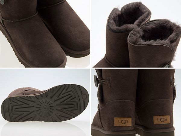 /UGG/アグ/WOMENS BAILEY BUTTON II/ウィメンズ ベイリーボタン2/ムートンブーツ/CHOCOLATE/チョコレート ...